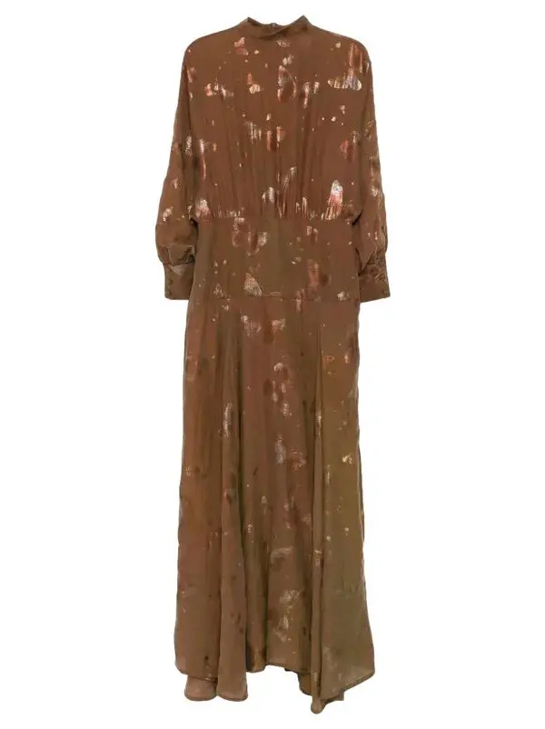 BLAKLACE Long-sleeve Dress - Brown