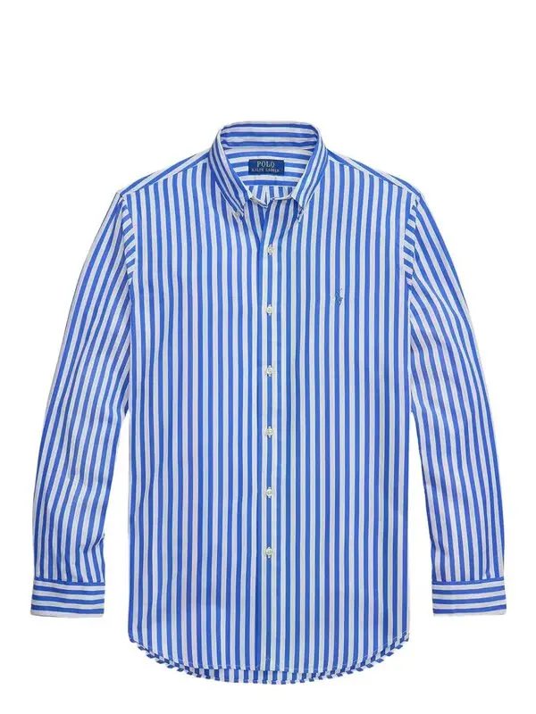 Polo Ralph Lauren Striped Logo Shirt - Blue