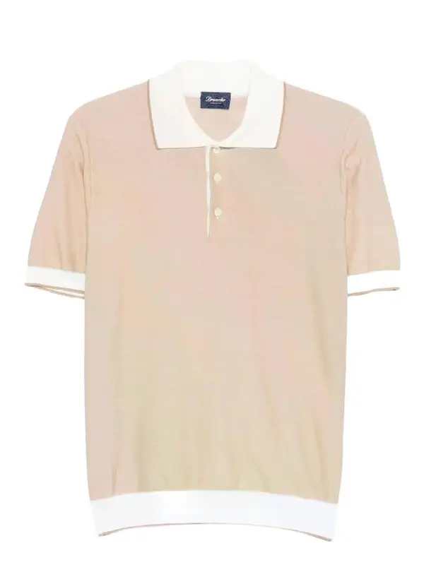 DRUMOHR Collared Polo Shirt - Neutrals
