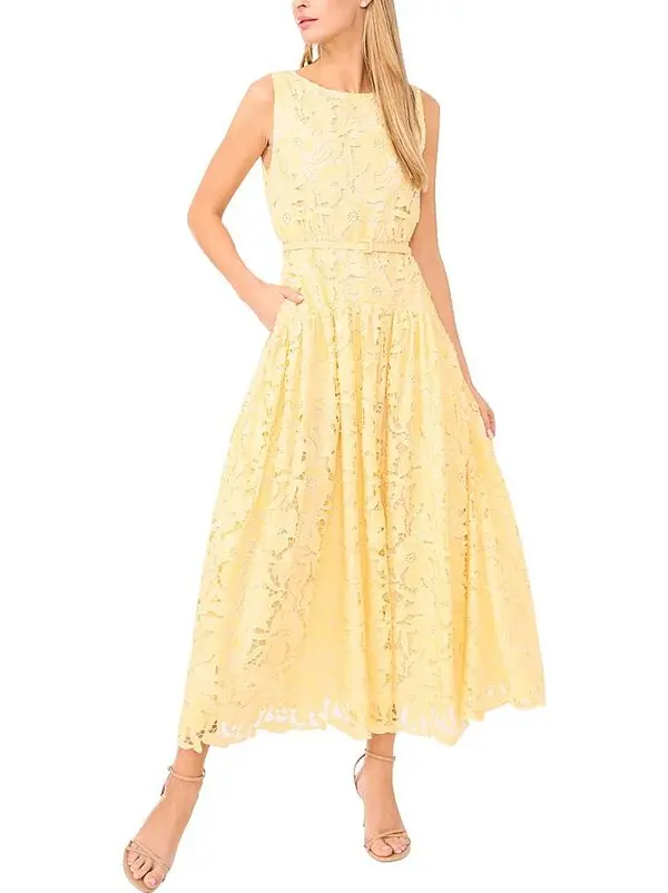 Ted Baker London Meli Boat Neck Dress - Creamed Corn