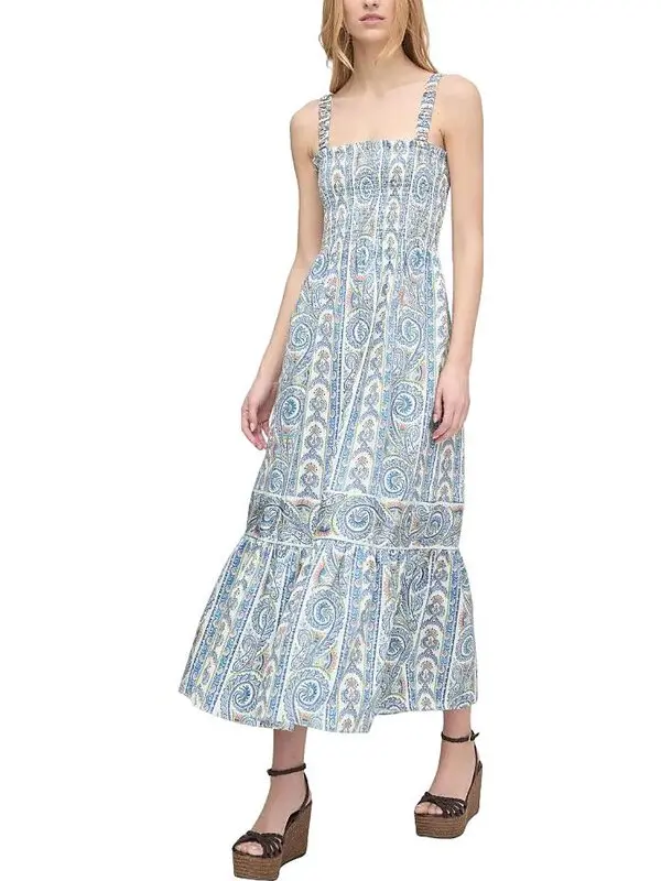 Hill House Home The Anjuli Nap Dress - Blue Corsica Paisley