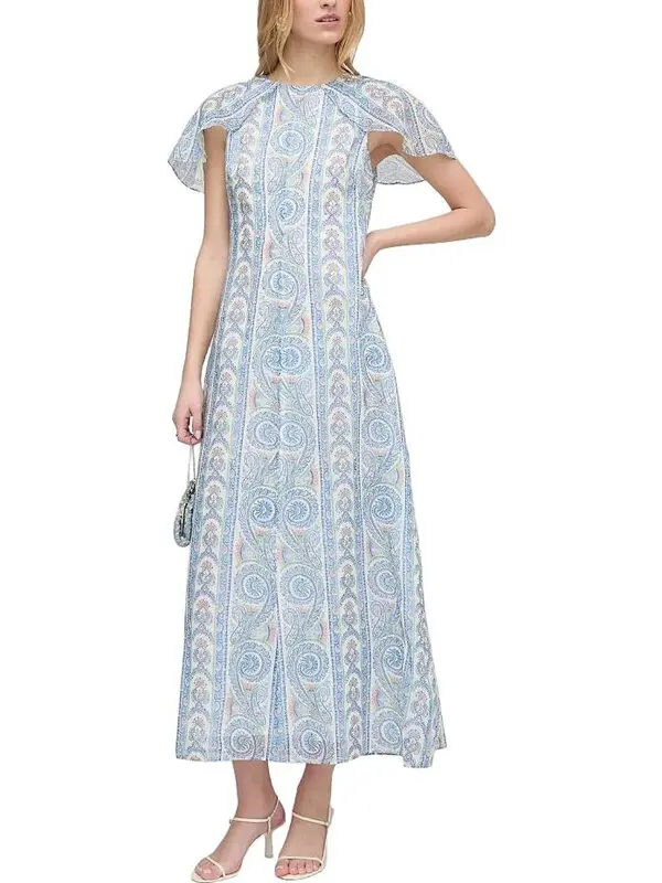 Hill House Home The Davina Dress - Blue Corsica Paisley