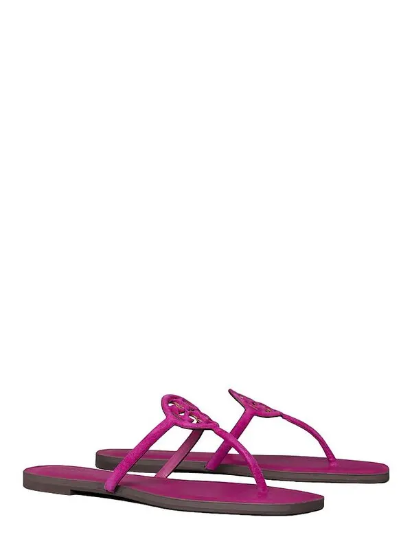 Tory Burch Miller Square Toe Sandals - Fuschia Spark
