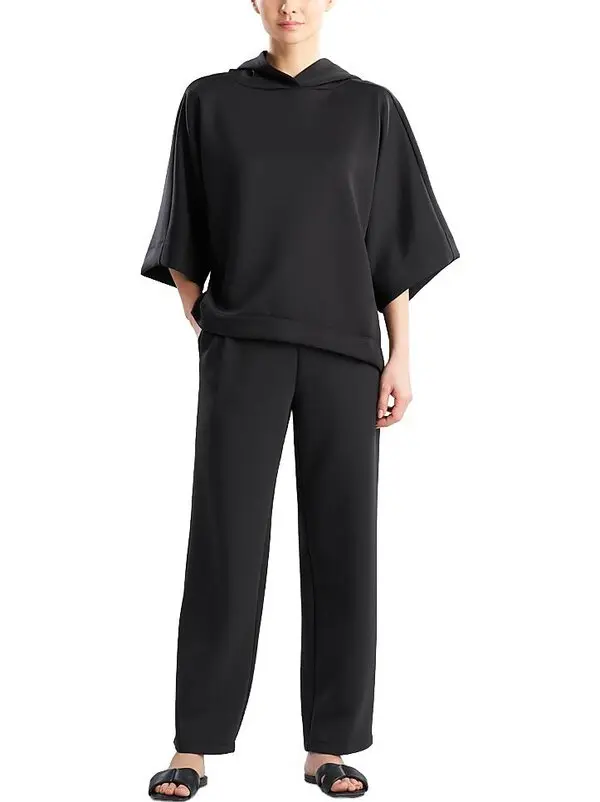 Natori Everywear Scuba Knit Hoodie - Black