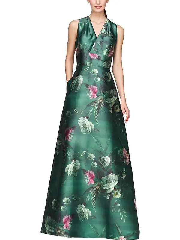 KAY UNGER Rosalind Gown - Lt. Emerald