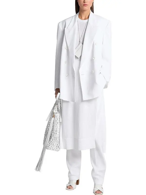 Michael Kors Shawn Linen Blazer - Optic White