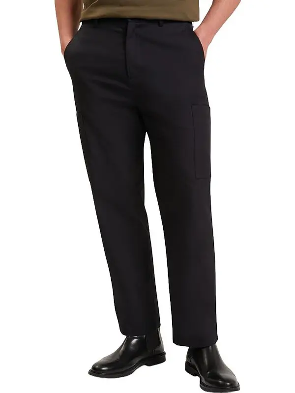 Ted Baker London Portyal Tapered Cargo Trousers - Black