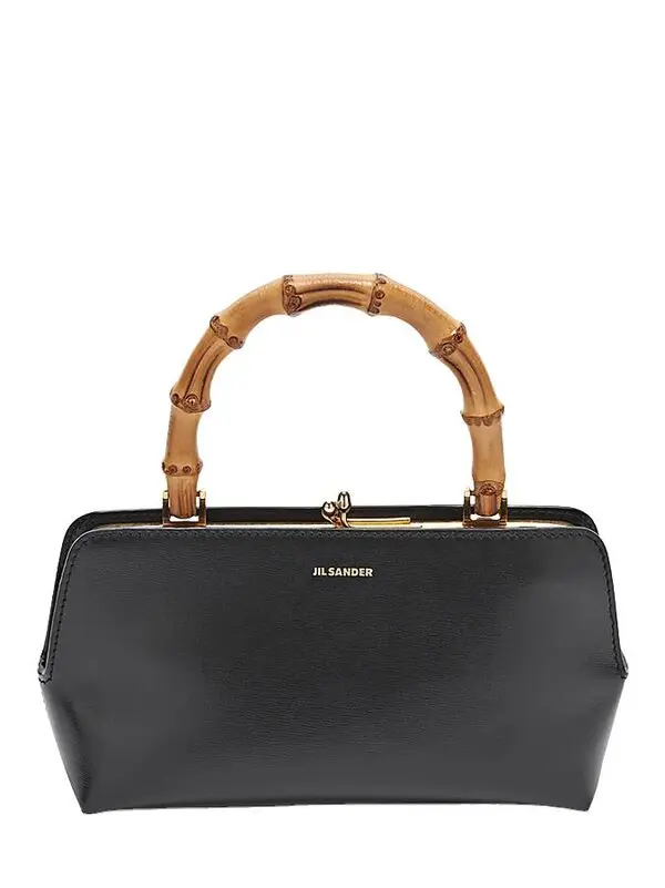 JIL SANDER Goji Mini Leather Handbag - Black