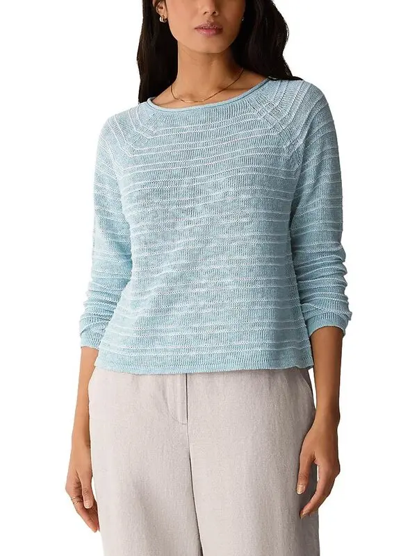 Eileen Fisher Boat Neck Sweater - Breeze