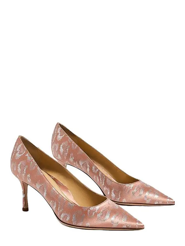 Marion Parke Classic Silk 70 Pump - Blush Leopard
