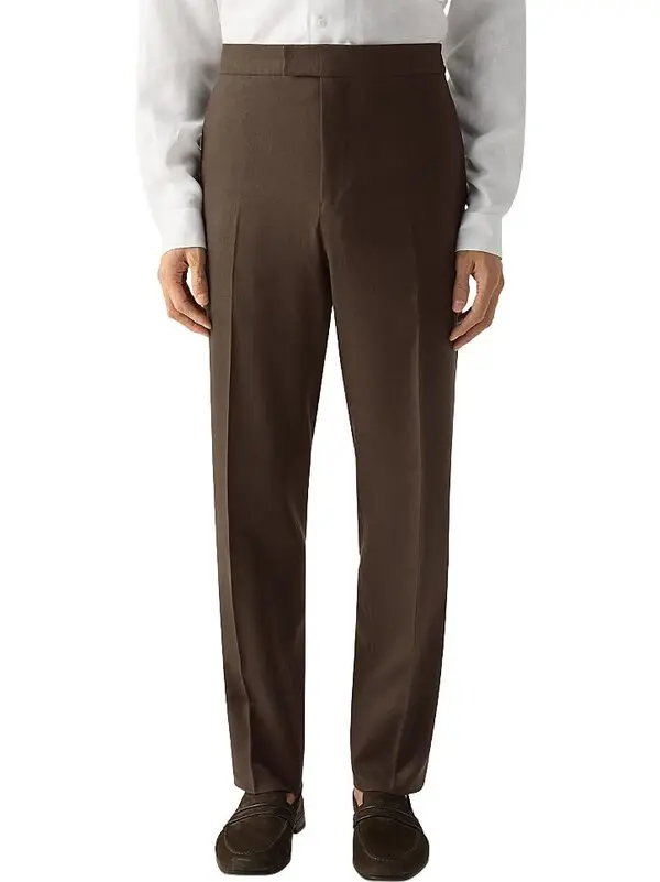 Zegna Oasi Lino Pants - Dark Brown