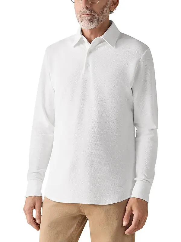 Zegna Cotton Polo Shirt - Optical White