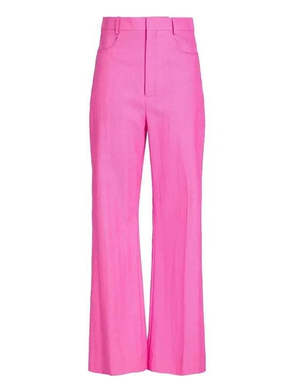 Jacquemus Gabardine Straight-leg Pants - Pink