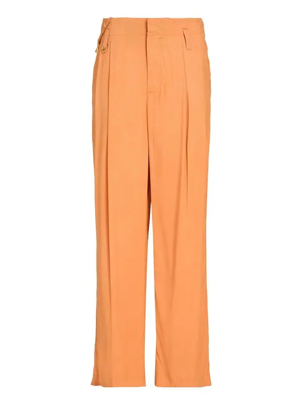 Jacquemus Nottie Pleated Wide-leg Pants - Orange