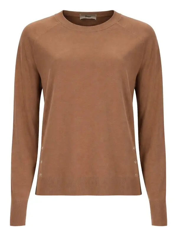 Herno Maglia Con Bottoni Laterali - Blue