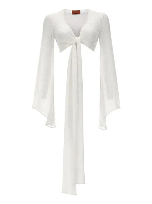 Missoni Lamé Viscose Top - White