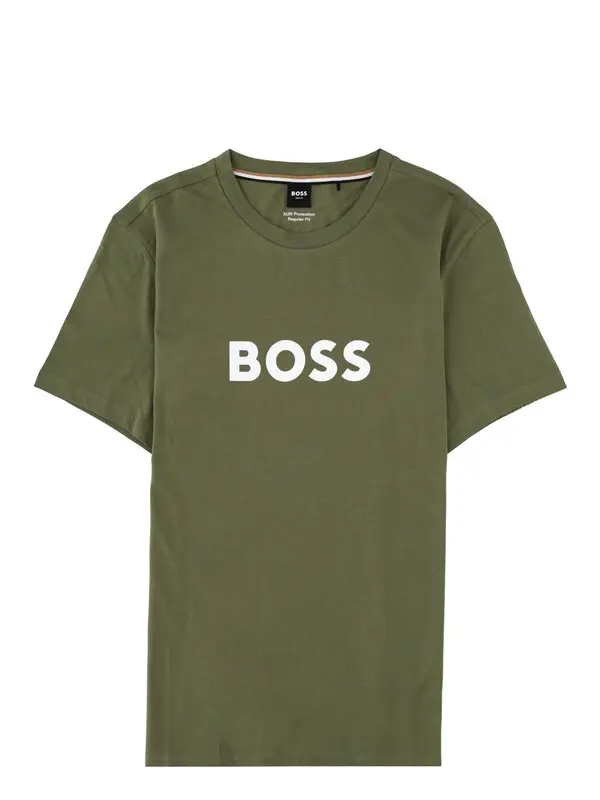 BOSS T-shirt Con Logo - Green