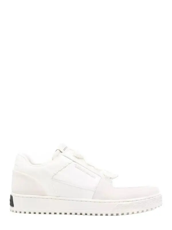 Emporio Armani Panelled Lace-up Sneakers - Neutrals