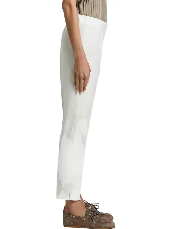 Peserico Pressed-crease Side-slit Trousers - White