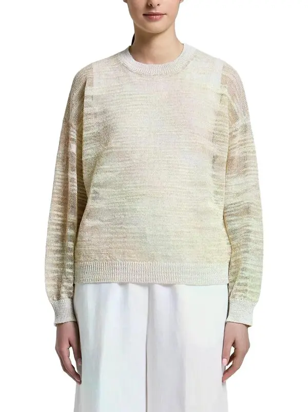 Peserico Crew-neck Long-sleeve Sweater - Neutrals