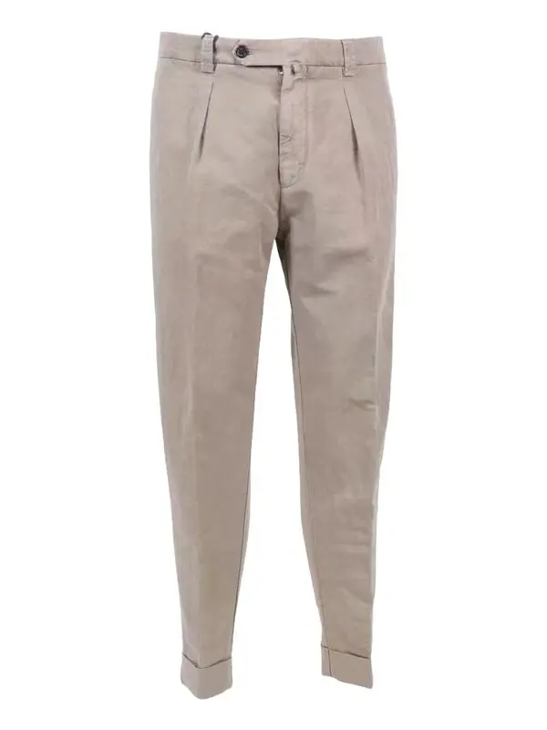 BERWICH Chiaia Pleated Trousers - Neutrals