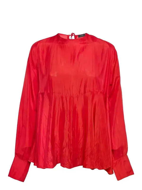 JOSEPH Wright Silk Top - Red