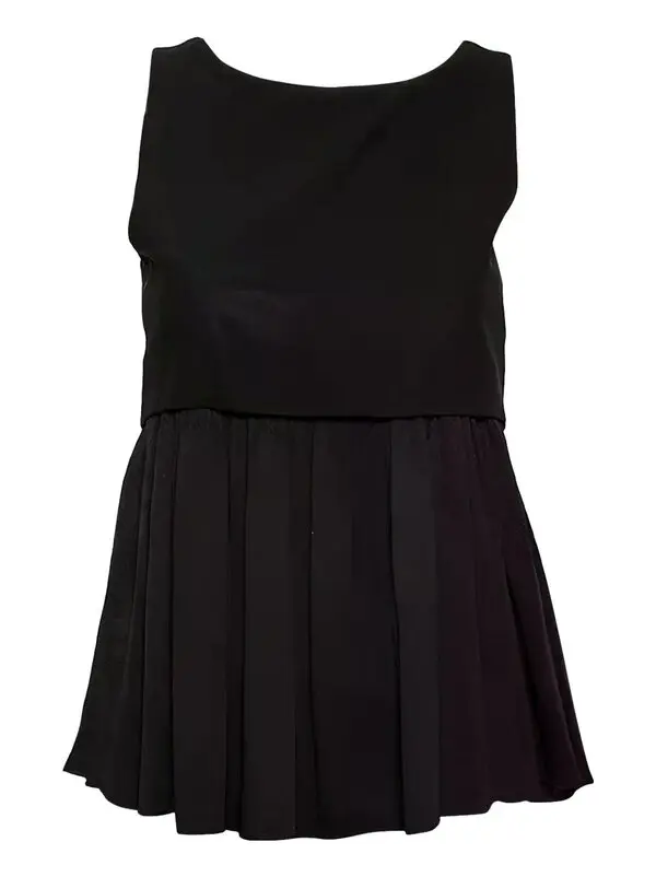 Balenciaga Pleated Mini Dress - Black