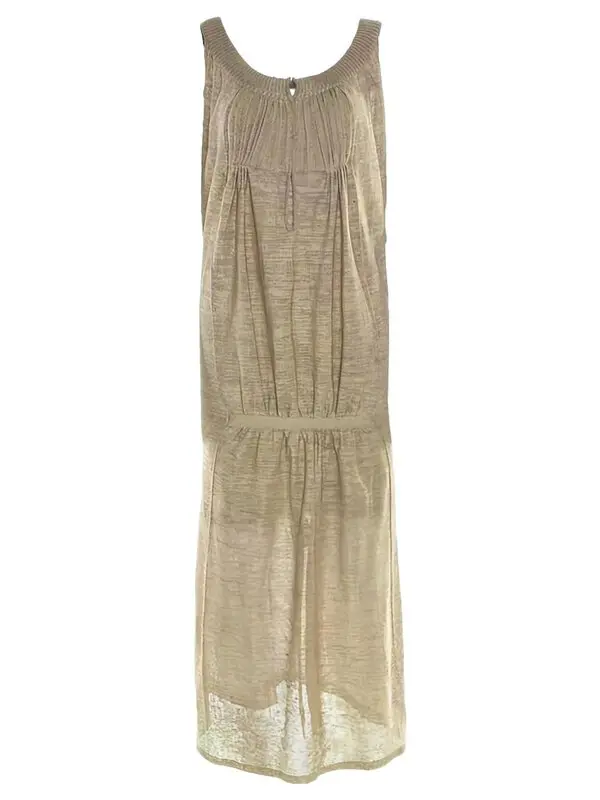 Sonia Rykiel Paris Knitted Lurex Dress - Neutrals