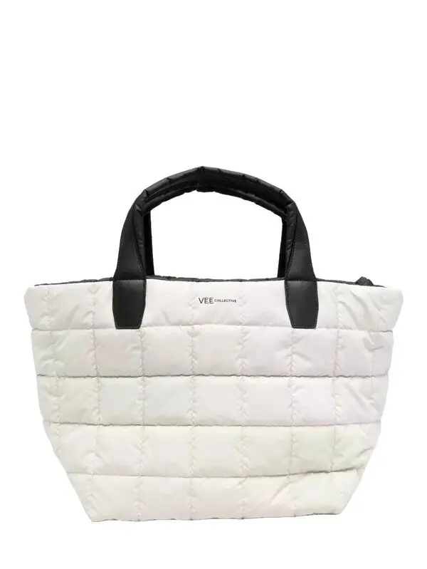 VEECOLLECTIVE Medium Quilted Porter Tote Bag - Neutrals