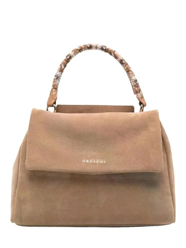 ORTIGNI Sveva Peach Flowers Tote Bag - Neutrals
