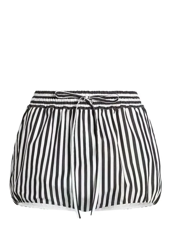 Dolce & Gabbana Striped Drawstring Shorts - White