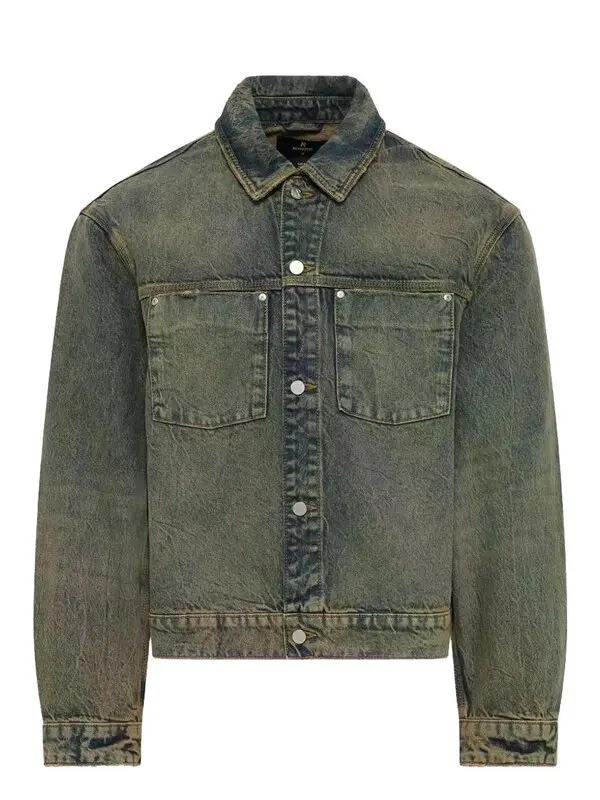 REPRESENT Chest-pocket Denim Jacket - Blue
