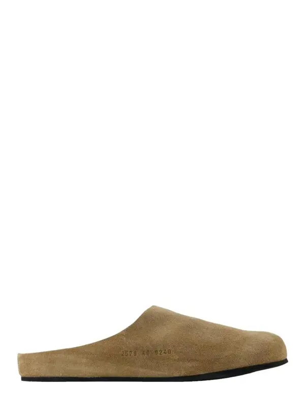 COMMON PROJECTS Almond-toe Suede Mules - Neutrals