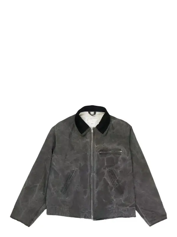 CAMIEL FORTGENS Washed Raw-cut Jacket - Grey