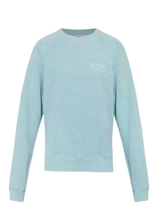 Kenzo Boke Heart Logo-embroidered Sweater - Blue