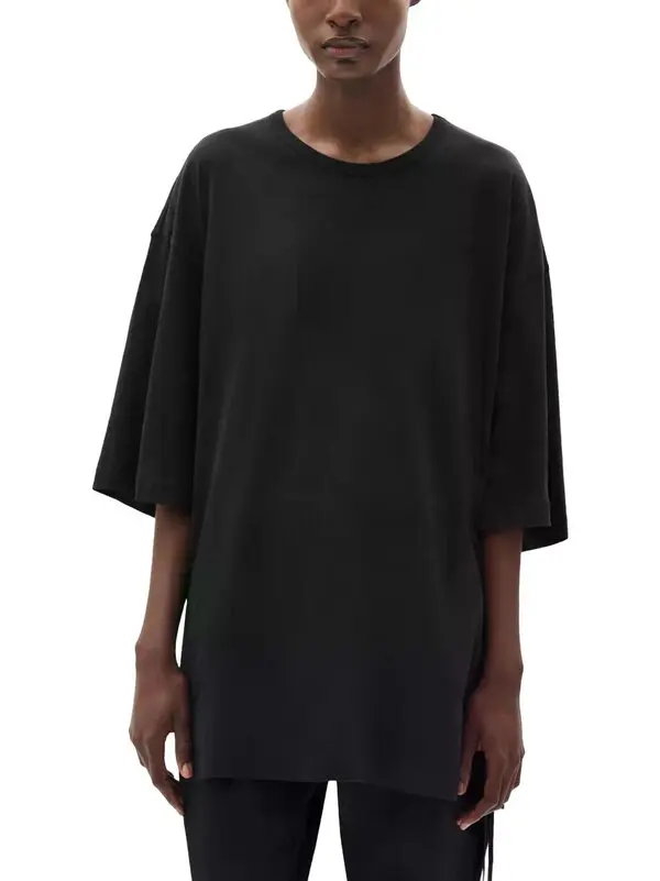 ANN DEMEULEMEESTER Aga Brushed Jersey T-shirt - Black