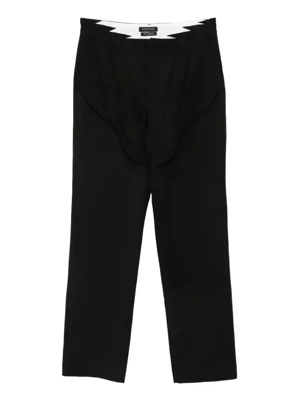 JUNTAE KIM Gathered Corset Slacks - Black