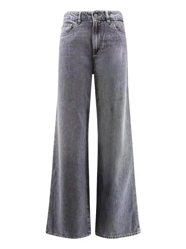3x1 Faded Wide-leg Jeans - Grey