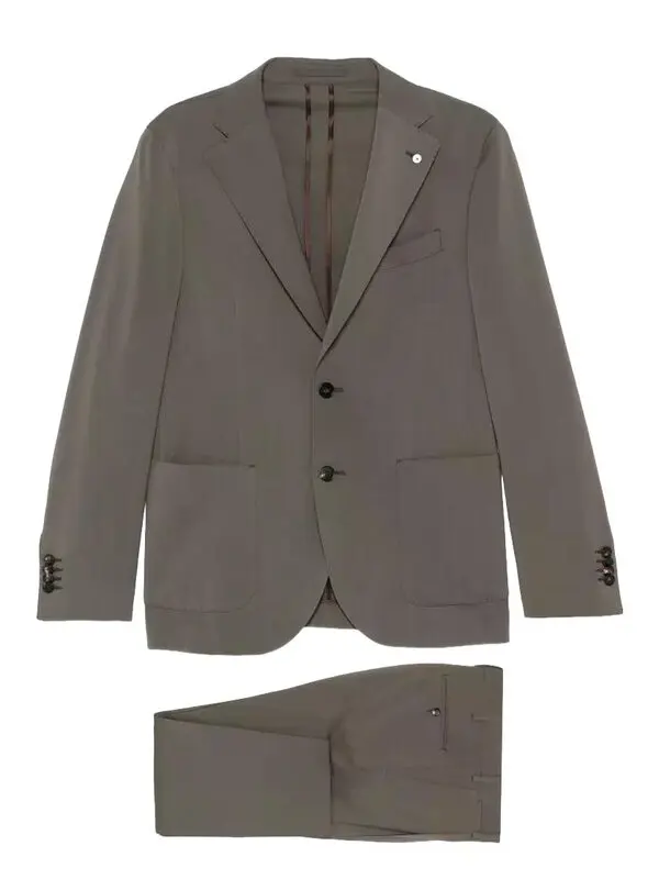 LUIGI BIANCHI MANTOVA Buttoned Tailored Suit - Grey
