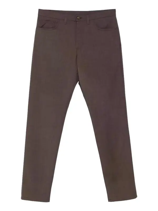 Canali Button-fastening Trousers - Brown
