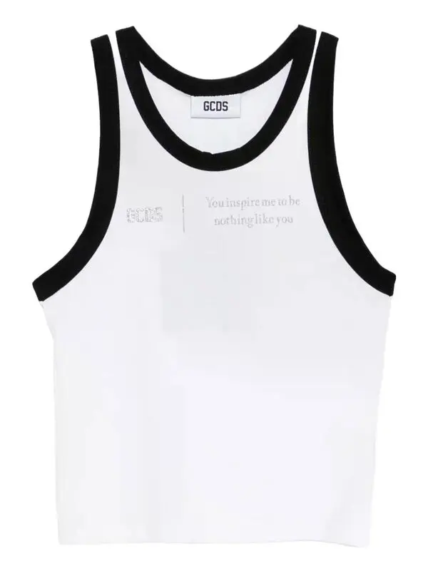 Gcds Sleeveless Tank Top - White