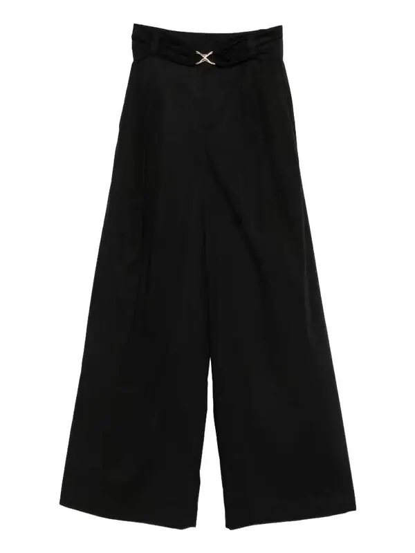 TWINSET Wide-leg Trousers - Black