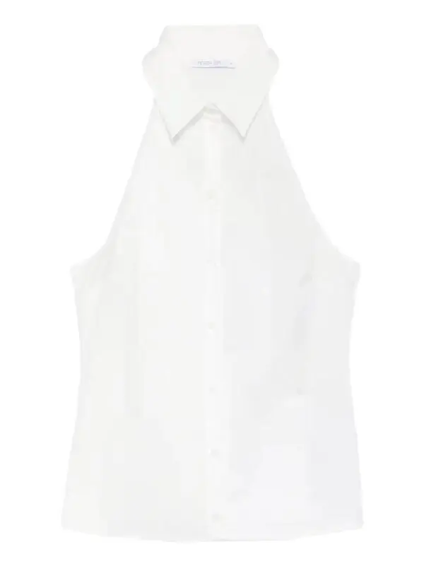 Patrizia Pepe Collared Top - White