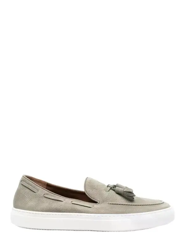 Fratelli Rossetti Tassel Pebbled-leather Loafers - Green