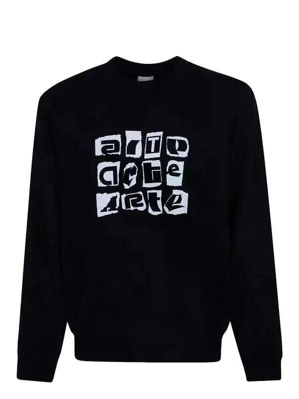ARTE ANTWERP Graphic-print Sweater - Black