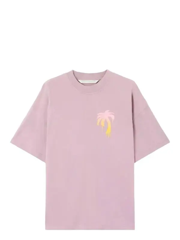 Palm Angels Palm-graphic T-shirt - Purple