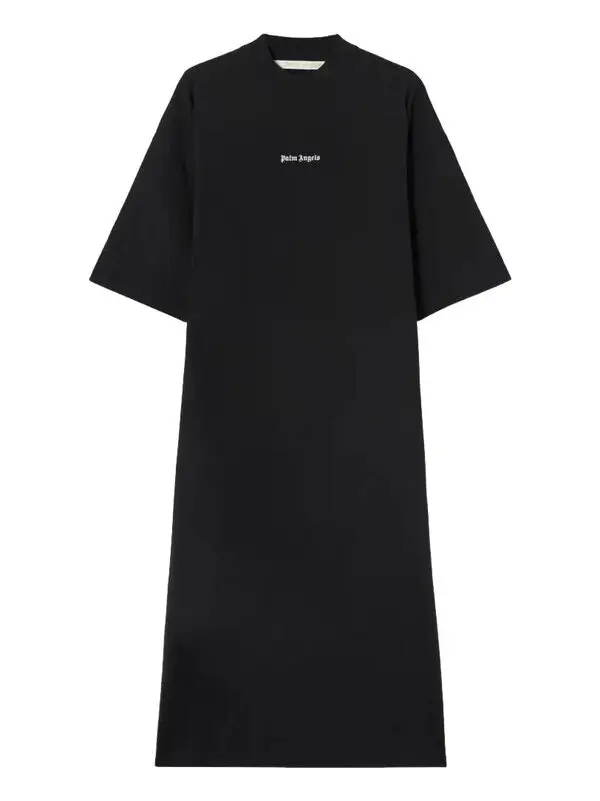 Palm Angels Milan T-shirt Midi Dress - Black