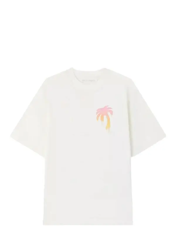 Palm Angels Printed T-shirt - Neutrals