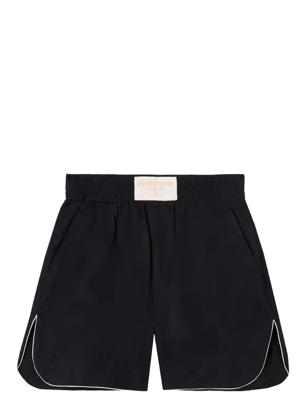 Palm Angels Curved Logo Shorts - Black