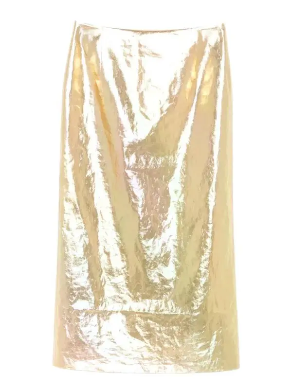 Gabriela Hearst Manuela Midi Skirt - Gold